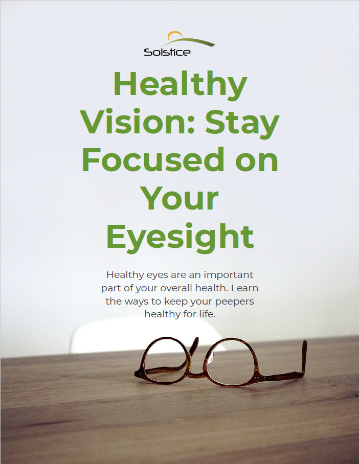 Your eyesight is important. Start making your eye health a priority!